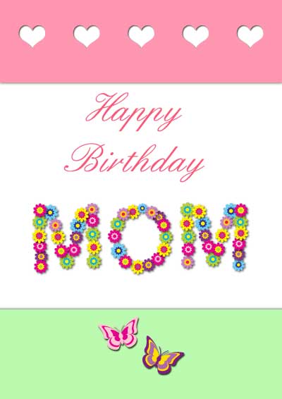 Birthday Cards For Mom From Daughter Printable Images Pictures Becuo
